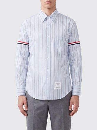 Thom Browne Chemise ray&eacute;e en coton avec col boutonn&eacute;