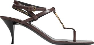 Saint Laurent Cassandre Leather Sandals