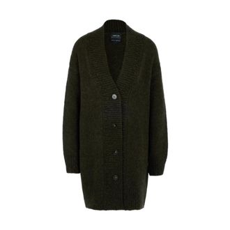 Marc Cain Langer Strickmantel - - Knitwear - Damen - Gr&uuml;n - S