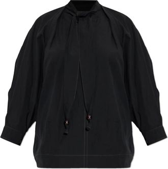 Christophe Lemaire Femme, Blouses et Chemises, Noir, Taille: 40 FR Blouse avec &Eacute;charpe
