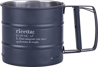 Villa D'Este Home Tivoli 5915502 Victionary Mehl, Kakao-und Zucker-Sieb aus Stahl, Edelstahl