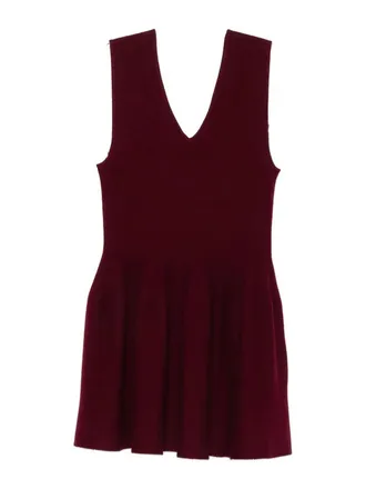 Lisa Yang Robe Courte - Rouge Brun
