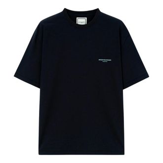 Wooyoungmi Wooyoungmi, Homme, Tops, Bleu, Taille: M T-shirt avec logo