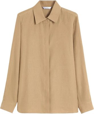 Max Mara Femme, Blouses et Chemises, Brun, Taille: 36 FR 003 Deserto