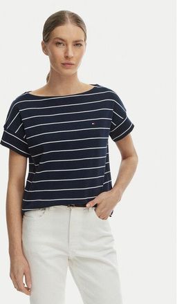 Tommy Hilfiger T-Shirt WW0WW49723 Dunkelblau Loose Fit