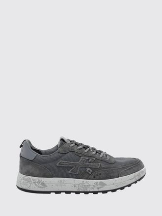 Premiata Nous Sneaker aus Mesh und Wildleder mit gezackter Profilsohle