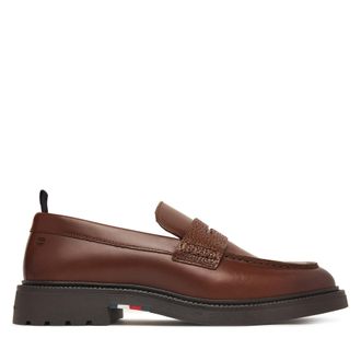 Tommy Hilfiger Slipper Tommy Hilfiger Corporate Casual FM0FM05968 Braun