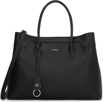 Kazar Femme, Sacs, Noir, Taille: ONE Size Sac &agrave; main en cuir noir Kazar avec garniture &eacute;l&eacute;gante