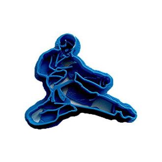 Cuticuter Sport Karate 2 Ausstecher, blau, 8 x 7 x 1,5 cm