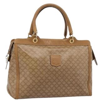 Celine Pre-owned Vintage Macadam Canvas Hand Bag - - Pre-owned - Damen - Beige - ONE SIZE