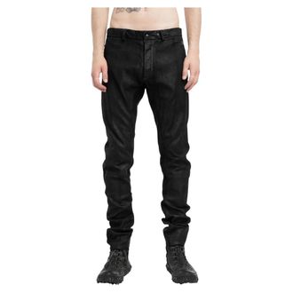 Isaac Sellam Experience Homme, Pantalons, Noir, Taille: S Fetard Stretch Leather Slim Trouser