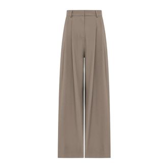 Duno Femme, Pantalons, Beige, Taille: 40 FR Pantalon Large Atessa