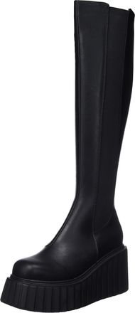 Lamoda Damen Switching Up Ankle Boot, Black Pu, 40 EU