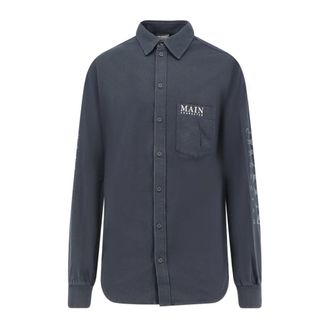 Balenciaga Besticktes Hemd mit Druck - - Shirts - Herren - Schwarzk - M