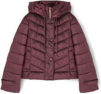 Motivi Doudoune Courte &agrave; Capuche - Femme - Vestes - Rouge - Taille: 46 FR