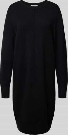 Christian Berg Knielanges Strickkleid mit Rundhalsausschnitt