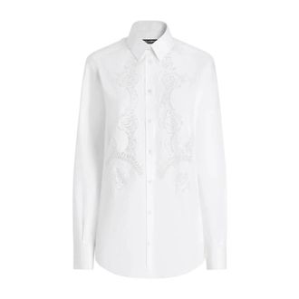 Dolce & Gabbana L&auml;ssiges Baumwollhemd - - Blouses & Shirts - Damen - Wei&szlig; - XL