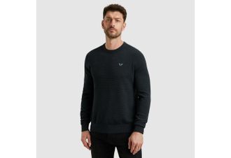 PME Legend Rundhalspullover mit Logo Stickerei