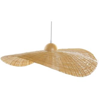 DKD Home Decor Plafonnier Bambou 70X70X10 Pamela Naturel
