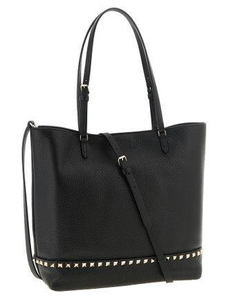 Valentino Garavani Womens Black Calfskin Shoulder Bag