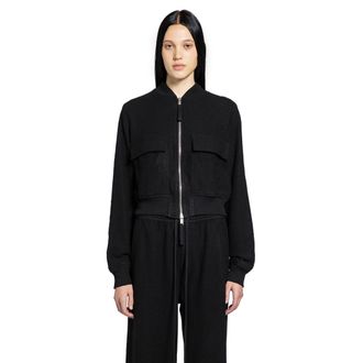 Thom Krom Cropped Wool Felt Bomber