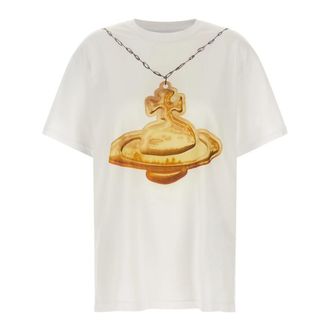 Vivienne Westwood Gold Orb Classic T-Shirt - - Tops - Damen - Wei&szlig; - S