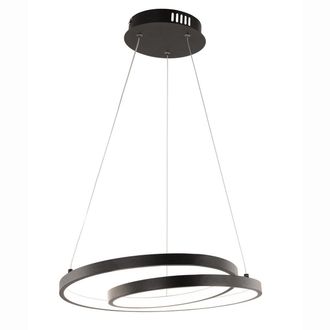 Luce-Ambiente-Design Black Aluminum LED Suspension Light 30W with CCT Switch 40 cm