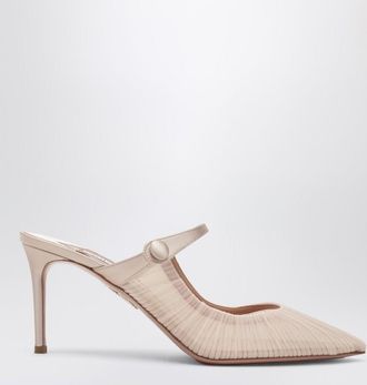 Aquazzura Voile Mule 75 powder pink
