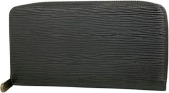 Louis Vuitton unisex, Pre-owned, Noir, Taille: ONE Size Portefeuille long (&agrave; deux volets) Pre-owned