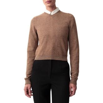 Calvin Klein Pull ajust&eacute; en lin et coton