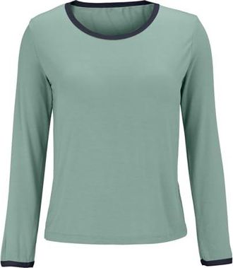 Generic Haut de pyjama &agrave; manches longues pour femme - T-shirt soutien-gorge pour femme - V&ecirc;tements de nuit doux et confortables - T-shirt athl&eacute;tique - T-shirt