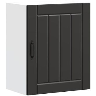 vidaXL Vidaxl - Armoire murale de cuisine Lucca noir bois dingénierie