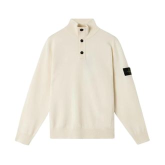 Stone Island Homme, Pulls, Blanc, Taille: XL Pull Polo