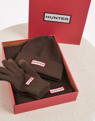 Hunter winter-essentials Geschenkset in Schokobraun