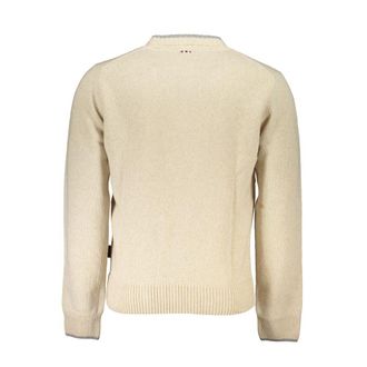 Napapijri Crew-Neck Knit Sweater - Beige