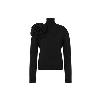 Moschino Femme, Pulls, Noir, Taille: 40 FR Pull col roul&eacute; en laine m&eacute;rinos