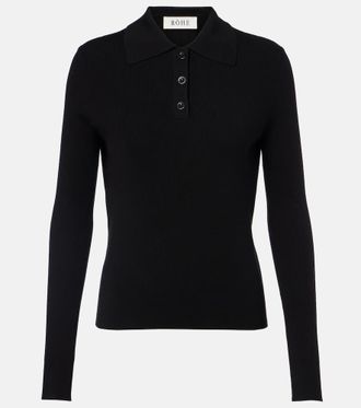 R&oacute;he R&oacute;he Polo en maille c&ocirc;tel&eacute;e