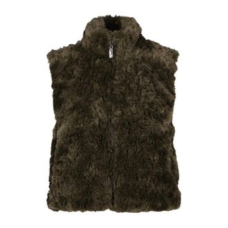 Monari Kunstpelz Weste - - Jackets - Damen - Gr&uuml;n - M
