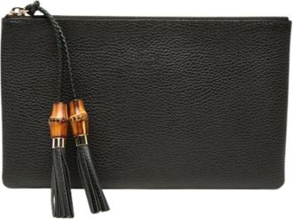 Gucci Pre-owned Bamboo Tassel Clutch - - Pre-owned - Damen - Schwarzk - ONE SIZE