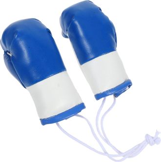 Hemobllo Sporthandschuhe Kleiner Boxhandschuhe 2 St&uuml;ck Blau 9cm Auto Anh&auml;nger f&uuml;r Weihnachtsdeko und Boxparty Gastgeschenke