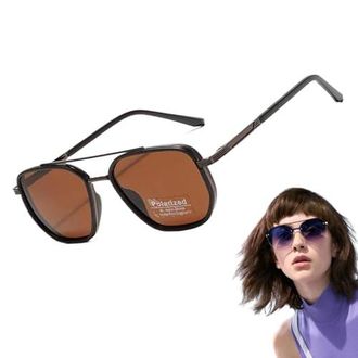 Generico Lunettes de s&eacute;curit&eacute; polaris&eacute;es, teinte tendance, lunettes de protection UV pour femme, pour lext&eacute;rieur, les voyages, la plage, les vacances, les fest