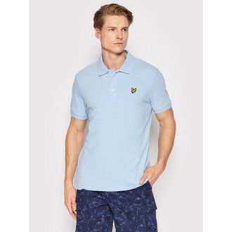 Lyle & Scott Poloshirt Plain SP400VOG Himmelblau Regular Fit