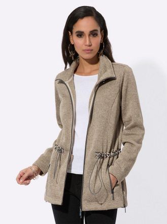 Cr&eacute;ation L Fleecejacke Strickfleece-Jacke Langarm