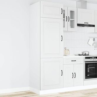 vidaXL Vidaxl - Armoire de cuisine Kalmar blanc bois ding&eacute;nierie