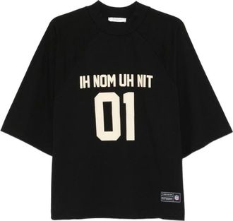 Ih Nom Uh Nit IH NOM UH Nit, Homme, Tops, Noir, Taille: M Maglietta girocollo mezza manica logo