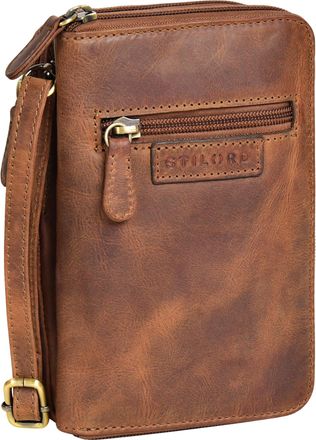 STILORD Peter 2-in-1 Leder Brustbeutel Portemonnaie Herren Handytasche Damen Reisebrieftasche zum Umh&auml;ngen Kleine Brusttasche Vintage Tasche Crossbody Bag Ech