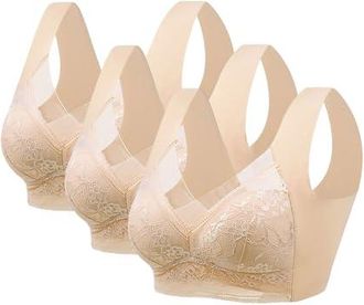 Generic Soutien-gorge en dentelle pour femme confortable anti-sagging soutien-gorge correction de sport grande taille d&eacute;bardeur avec bustier int&eacute;gr&eacute;, g, 4XL