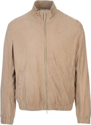 HUGO BOSS Homme, Vestes, Beige, Taille: M Leather Jacket