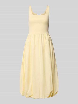 Rich & Royal Knielanges Bubble Kleid mit Karree-Ausschnitt