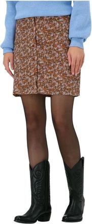 Ydence Brauner Rock Leoni Minirock - - Skirts - Damen - Braun - M